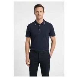Poloshirt OLYMP "OLYMP Wirk Casual - Polo", Herren, Gr. XL, blau (marine), Jersey, Obermaterial: 51% Baumwolle, 49% Polyester, regular fit, Shirts