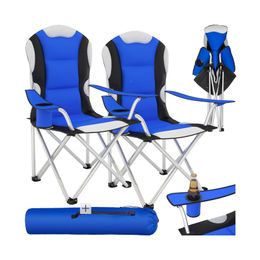 TecTake&reg; Campingstuhl, faltbar, gepolstert, geringes Gewicht, 60 x 88 x 110 cm