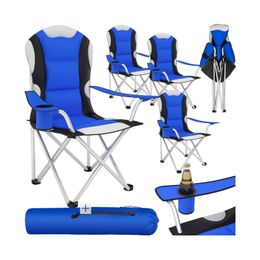 TecTake&reg; Campingstuhl, faltbar, gepolstert, geringes Gewicht, 60 x 88 x 110 cm