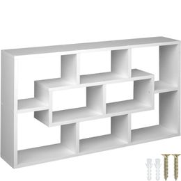 TecTake&reg; Wandregal, Retro-Stil, unsichtbare Aufh&auml;ngung, 85 x 48 x 16 cm
