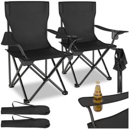 TecTake&reg; Set Campingstuhl, faltbar, geringes Gewicht, 80 x 48 x 84,5 cm