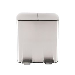 HTI-Living Duo M&uuml;lleimer 40 Liter Silber