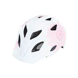 Prophete Kinder-Fahrradhelm, Inmold Technologie, mit LED-Licht und Reflektionsstreifen, Gr&ouml;&szlig;e: 48-52 cm, Farbe: wei&szlig;