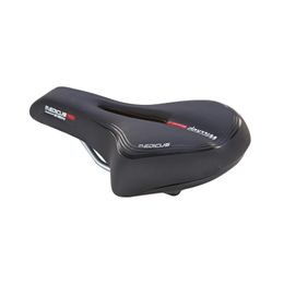 Prophete Gesundheits-Sattel Trekking "Medicus", mit Geleinlage und Elastomerd&auml;mpfung, Farbe: schwarz