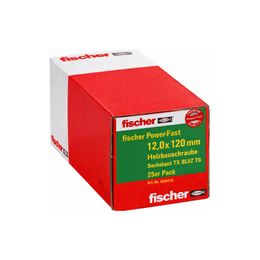 Fischer Power-Fast 12,0&times;120 Holzbauschraube Sechskant TX 25 Stk