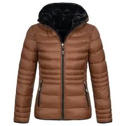 Wendejacke DEPROC ACTIVE "GILMOUR NEW REVERSAL Women", Herren, Gr. 40/42 (M), braun, 100% Polyester, tailliert, gerader Abschluss mit Gummizug, Jacken, Wendejacke mit schlichtem Design