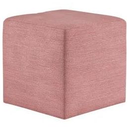 Hocker COTTA "Cuby", pink (blush), B:40cm H:40cm T:40cm, 100% Polyester, Hocker, Hocker, Sitzw&uuml;rfel, Cube, Sitzhocker