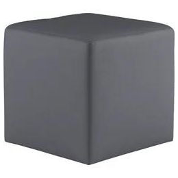 Hocker COTTA "Cuby", grau, B:40cm H:40cm T:40cm, 64% POLYURETHAN (PU) / 25% POLYESTER (PES) / 11% BAUMWOLLE (CO), Hocker, Hocker, Sitzw&uuml;rfel, Cube, Sitzhocker