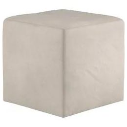 Hocker COTTA "Cuby", beige, B:40cm H:40cm T:40cm, 100% Polyester, Hocker, Hocker, Sitzw&uuml;rfel, Cube, Sitzhocker