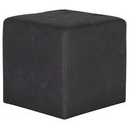 Hocker COTTA "Cuby", grau (lava), B:40cm H:40cm T:40cm, 100% Polyester, Hocker, Hocker, Sitzw&uuml;rfel, Cube, Sitzhocker
