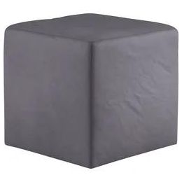 Hocker COTTA "Cuby", grau (dunkelgrau), B:40cm H:40cm T:40cm, 100% Polyester, Hocker, Hocker, Sitzw&uuml;rfel, Cube, Sitzhocker
