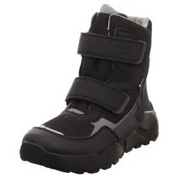 Winterboots Superfit "ROCKET WMS: Weit", M&auml;dchen, Gr. 35, schwarz, Lederimitat, Polyester, Schuhe Winterboots, Klettstiefel mit Schurwolle und GORE-TEX, Gr&ouml;&szlig;enschablone zum Download