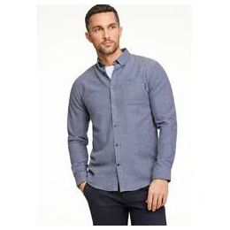 Flanellhemd LINDBERGH "Freizeithemd Relaxed Fit", Herren, Gr. 3XL, Normalgr&ouml;&szlig;en, blau, Obermaterial: 100% Baumwolle, Hemden