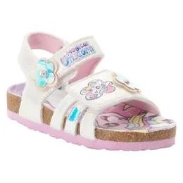 Sandale Disney "Unicorn", M&auml;dchen, Gr. 26, wei&szlig;, Textil, Schuhe Sandale