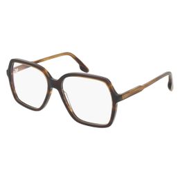 Victoria Beckham VB2650 Brille Damen | Fassung: Vollrand, Quadratisch, Gr&uuml;n Gestreift