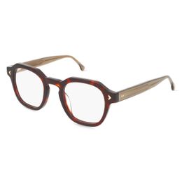 Lozza VL4344 Brille Unisex | Fassung: Vollrand, Quadratisch, Havanna Dunkel