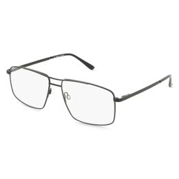 Fielmann BE 034 CL Brille Herren | Fassung: Vollrand, Quadratisch, Schwarz Matt