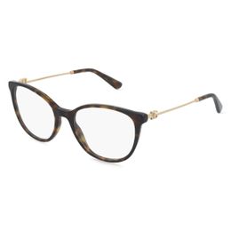 Dolce & Gabbana Dolce&Gabbana DG3363 Brille Damen | Fassung: Vollrand, Butterfly, Havanna