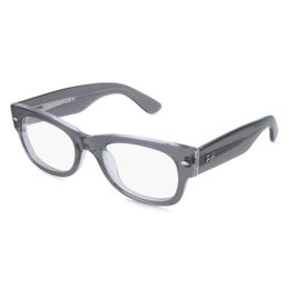 Ray-Ban RX0832V MEGA WAYFARER II Brille Unisex | Fassung: Vollrand, Quadratisch, Grau Transparent