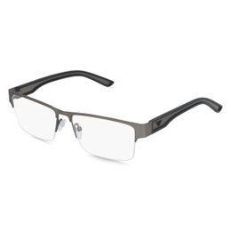 Emporio Armani EA1182 Brille Herren | Fassung: Halbrand, Eckig, Grau Matt