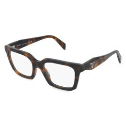Prada 0PR C08V Brille Damen | Fassung: Vollrand, Geometrisch, Braun Havanna