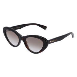 Gucci GG1170S | Damen-Sonnenbrille | Fassung: Vollrand, Butterfly, Kunststoff, Havanna Dunkel | Glasfarbe: Braun Verlaufend