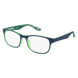 Superdry SDO Kabu Brille Unisex | Fassung: Vollrand, Quadratisch, Blau Gr&uuml;n