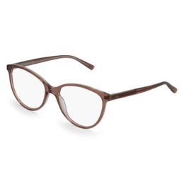 Fielmann LN 002 CL Brille Damen | Fassung: Vollrand, Butterfly, Braun Kristall