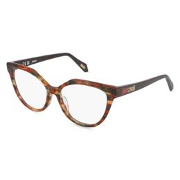 Roberto Cavalli Just Cavalli VJC130 Brille Damen | Fassung: Vollrand, Cat Eye, Havanna Orange