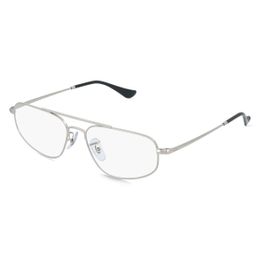 Ray-Ban RX6550 Brille Unisex | Fassung: Vollrand, Geometrisch, Silber
