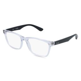 Ray-Ban 0RX7025 Brille Unisex | Fassung: Vollrand, Quadratisch, Wei&szlig; Transparent