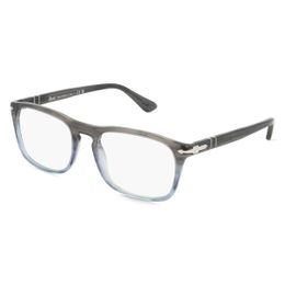 Persol 0PO3344V Brille Unisex | Fassung: Vollrand, Quadratisch, Grau Gestreift