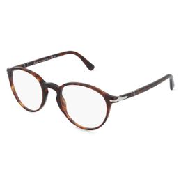 Persol PO3218V Brille Unisex | Fassung: Vollrand, Panto, Havanna