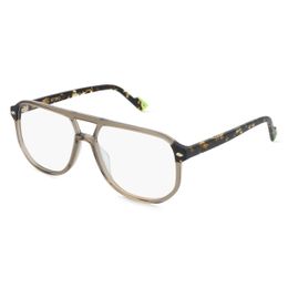 Sting VST544 Brille Herren | Fassung: Vollrand, Pilot, Beige Transparent