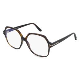 Tom Ford FT6062-B Brille Herren | Fassung: Vollrand, Geometrisch, Havanna Dunkel