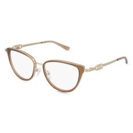 Michael Kors MK3103 HILTON HEAD Brille Damen | Fassung: Vollrand, Cat Eye, Braun Hell