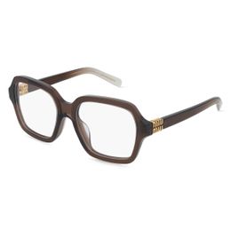 Miu Miu 0MU 03YV Brille Damen | Fassung: Vollrand, Quadratisch, Braun Transparent