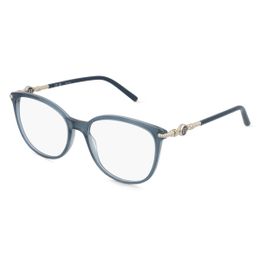 Escada VESF32 Brille Damen | Fassung: Vollrand, Cat Eye, Blau Gestreift