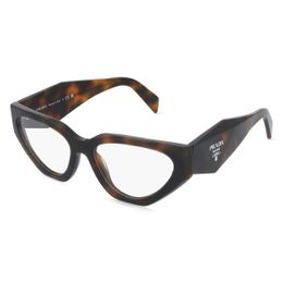 Prada 0PR C07V Brille Damen | Fassung: Vollrand, Geometrisch, Braun Havanna