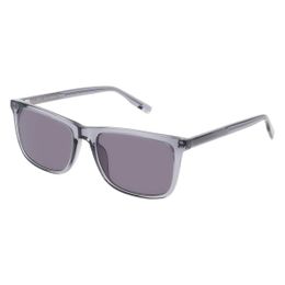 Tom Tailor 676012 | Herren-Sonnenbrille | Fassung: Vollrand, Quadratisch, Kunststoff, Grau Transparent | Glasfarbe: Grau
