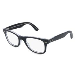 Ray-Ban 0RX4340V WAYFARER EASE Brille Unisex | Fassung: Vollrand, Quadratisch, Schwarz Transparent