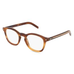 Prada 0PR C04V Brille Herren | Fassung: Vollrand, Quadratisch, Braun Gestreift