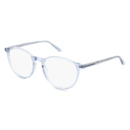 Fielmann ABC 096 CL LENA Brille Damen | Fassung: Vollrand, Panto, Blau Transparent