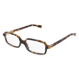 Miu Miu 0MU 01YV Brille Damen | Fassung: Vollrand, Eckig, Gelb Havanna