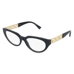 Versace 0VE3383 Brille Damen | Fassung: Vollrand, Cat Eye, Schwarz