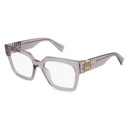 Miu Miu 0MU 04UV Brille Damen | Fassung: Vollrand, Quadratisch, Violett Transparent