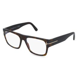 Tom Ford FT6035-B Brille Herren | Fassung: Vollrand, Eckig, Havanna Dunkel