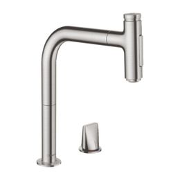 Hansgrohe Metris Select M71 K&uuml;chenarmatur, mit sBox, ausziehbar, schwenkbar, 73818800, sBox