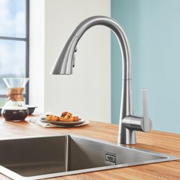 Grohe Zedra K&uuml;chenarmatur, ausziehbar, schwenkbar, 32294DC2,