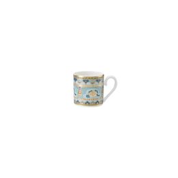 Villeroy & Boch Espressotasse VILLEROY & BOCH "Espressotasse Samarkand Aquamarin 50 ml bunt", bunt, 1 tlg., Porzellan, Trinkgef&auml;&szlig;e, Espressotasse